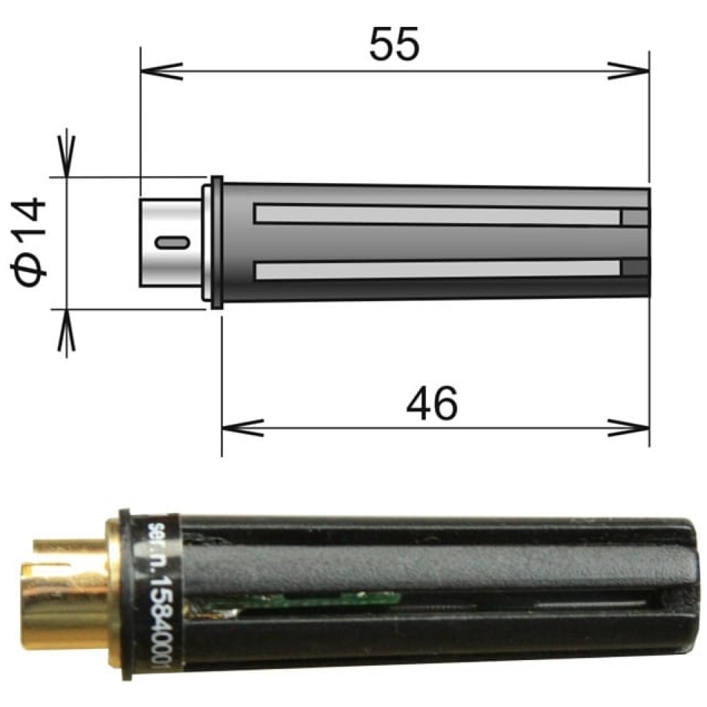 Ambient temperature probe with Pt1000 sensor, 200-80/M | Measurement ...
