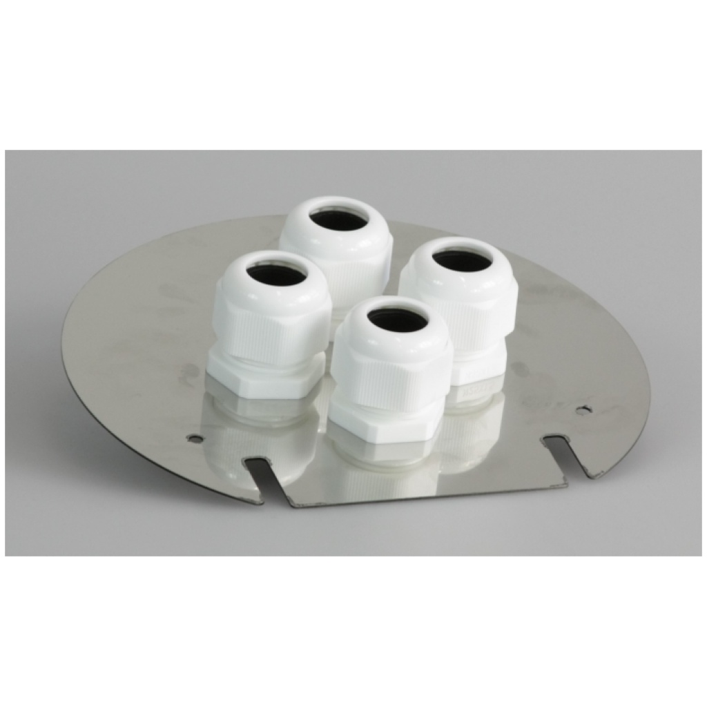Reflective plate with four glands for radiation shield | Measurement ...