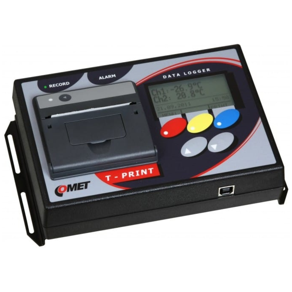 Temperature recorder with printer, 2x binary input | Measurement ...