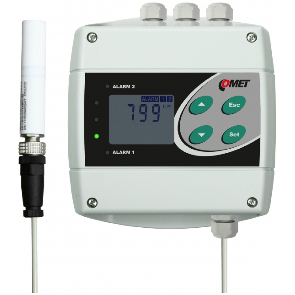 CO2 concentration transmitter with two relay outputs | Measurement ...