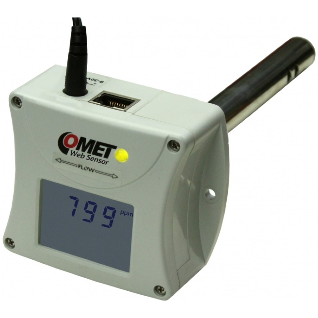 WebSensor - remote CO2 concentration with Ethernet interface, duct ...